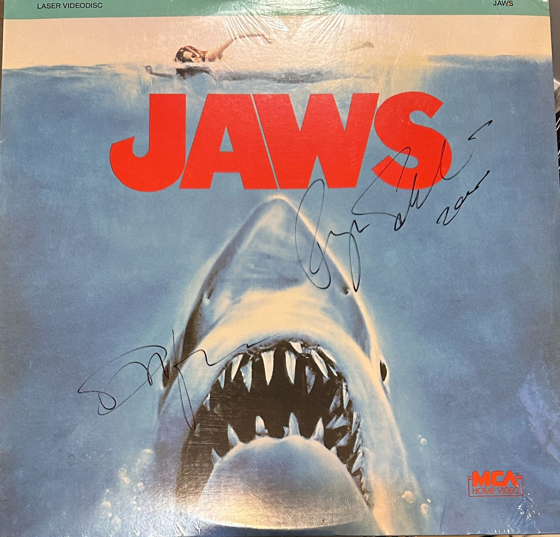 Jaws Autographed Album Schnieder Dreyfuss