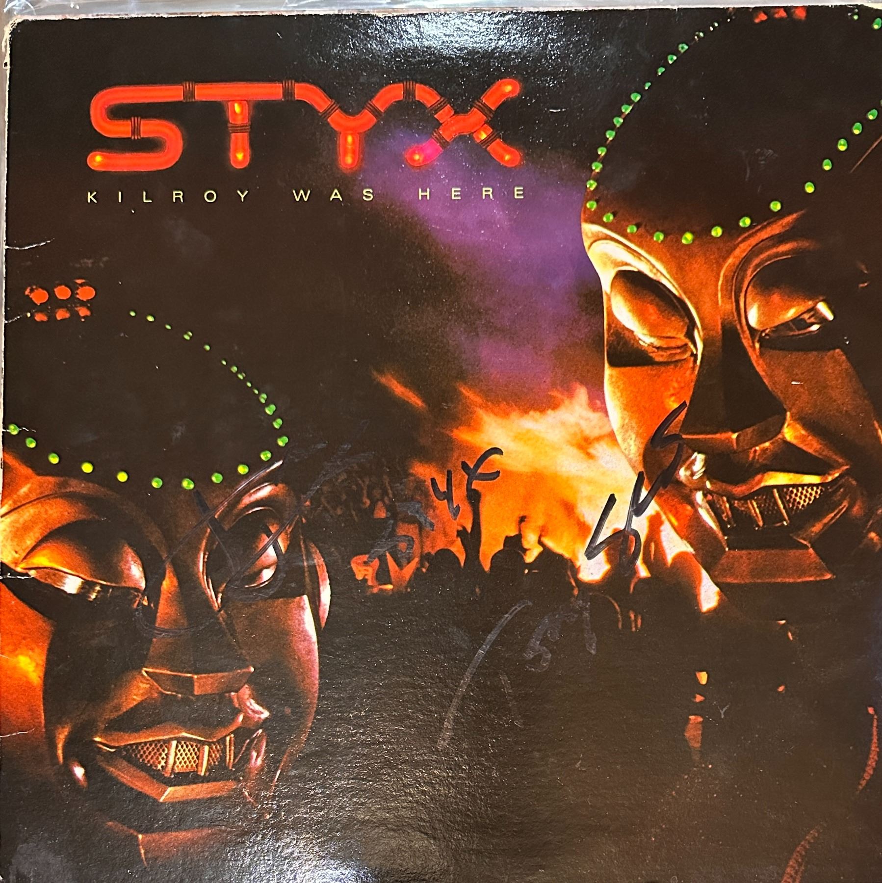 Styx Autographed Album JY YOUNG SHAW