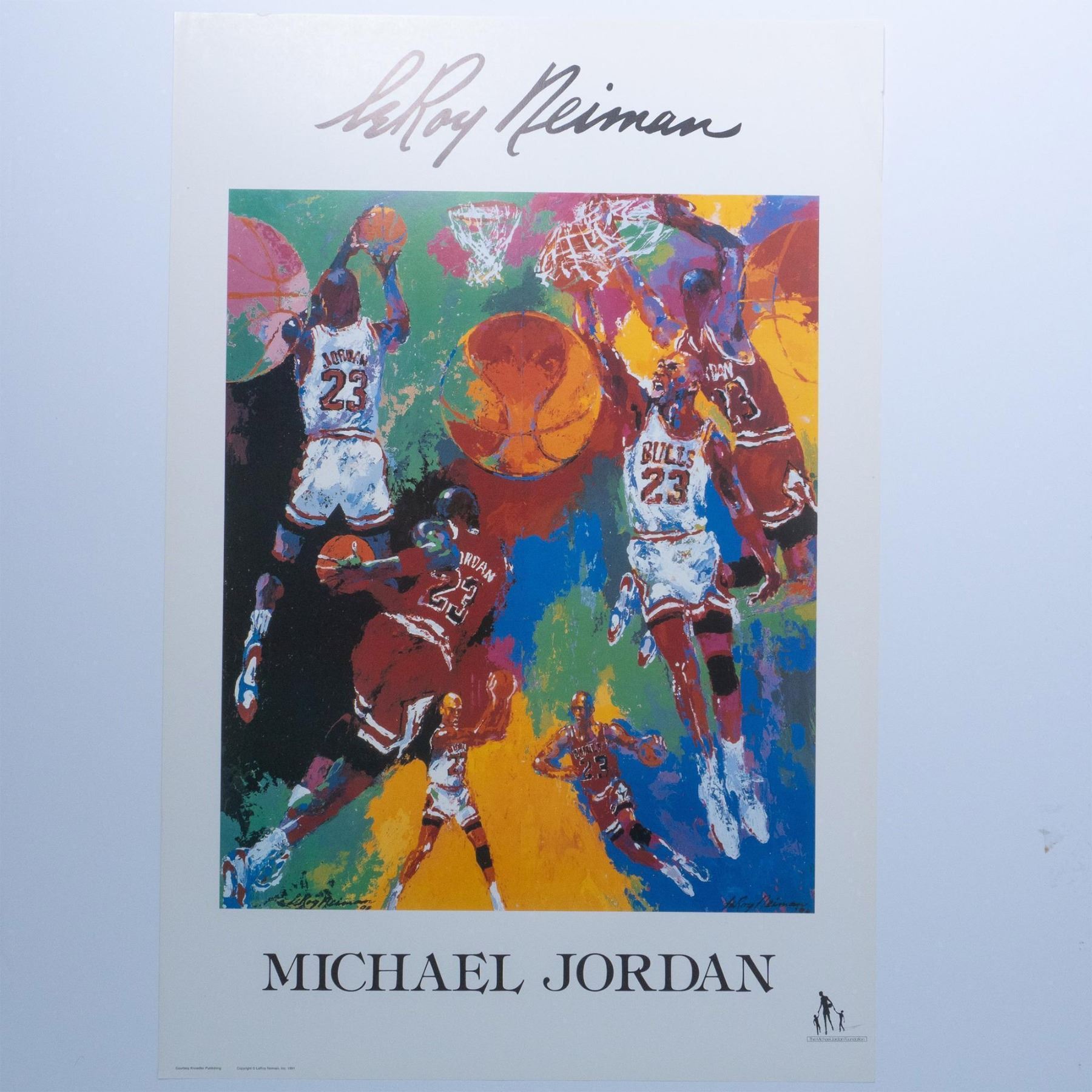 LeRoy Neiman, Original Lithograph Poster, Michael Jordan