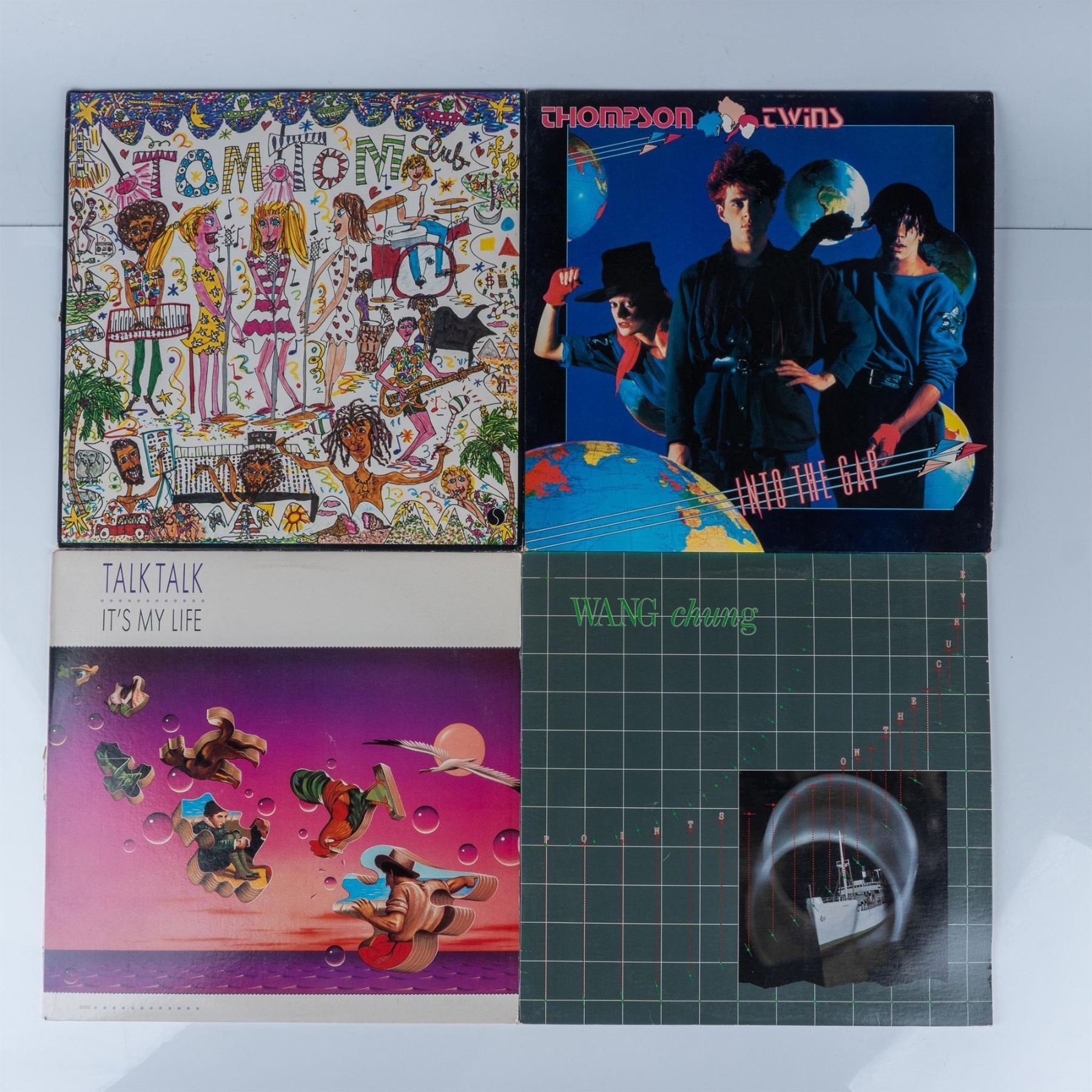 4pc Vinyl Record Lot, 1980s New Wave Artists