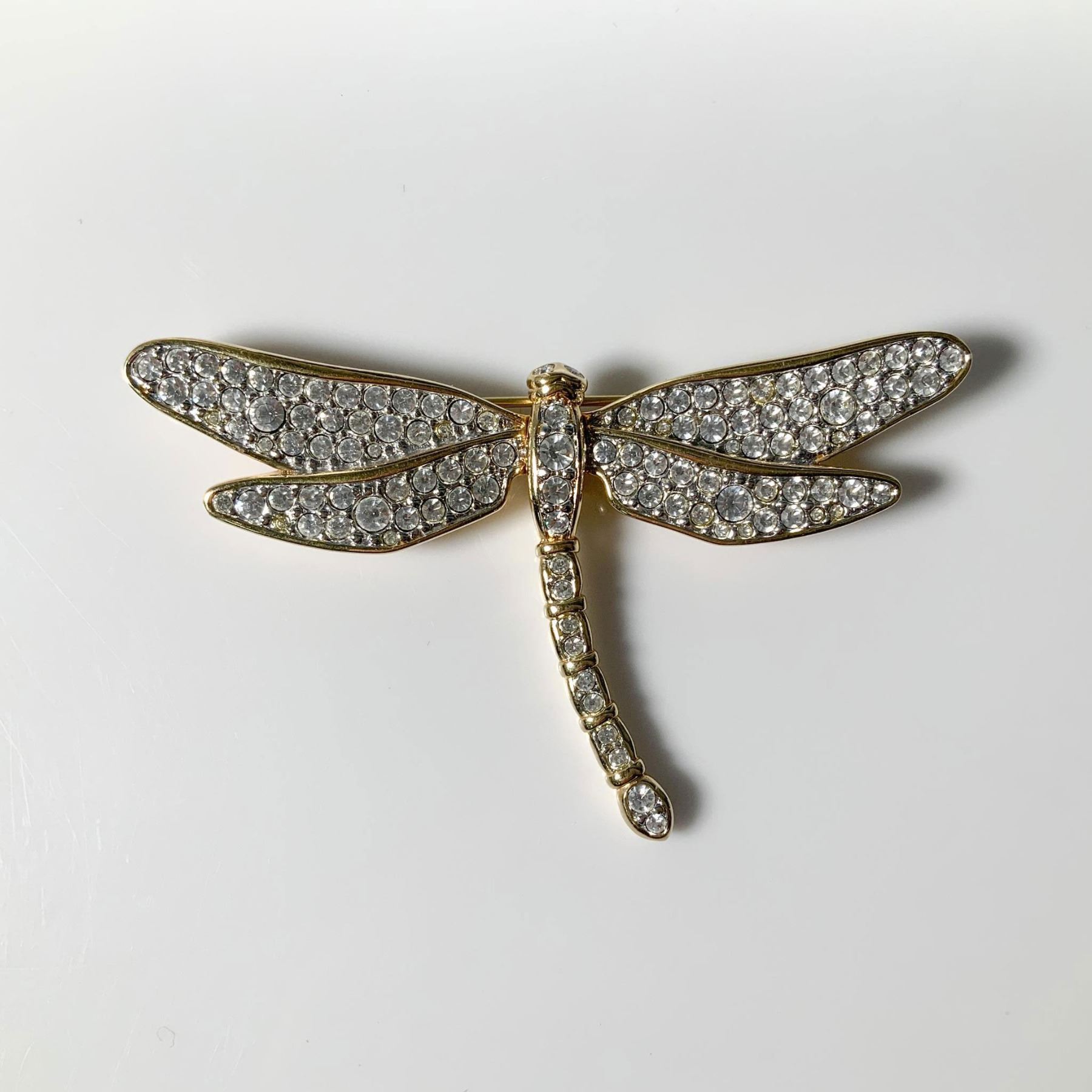Swarovski Crystal Dragonfly Brooch Pin