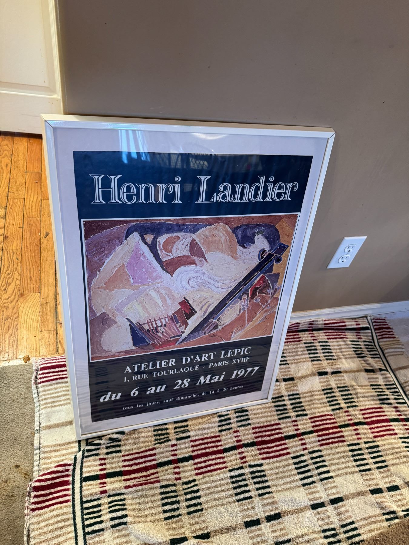 Henri Landier advertisement wall hanging