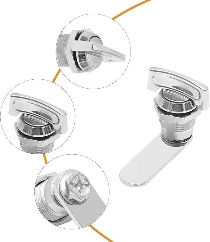 5/8 Inch Thumb Operated Offset Cam Lock 6Pack Keyless Twist Cabinet ...