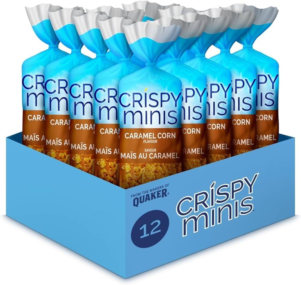 Case Of 12 Caramel Corn Flavour Crispy Mini Rice Cakes