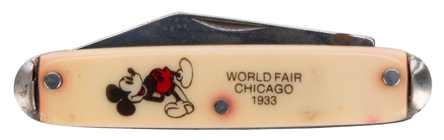 A Mickey Mouse "World Fair 1933" Pocket Knife.