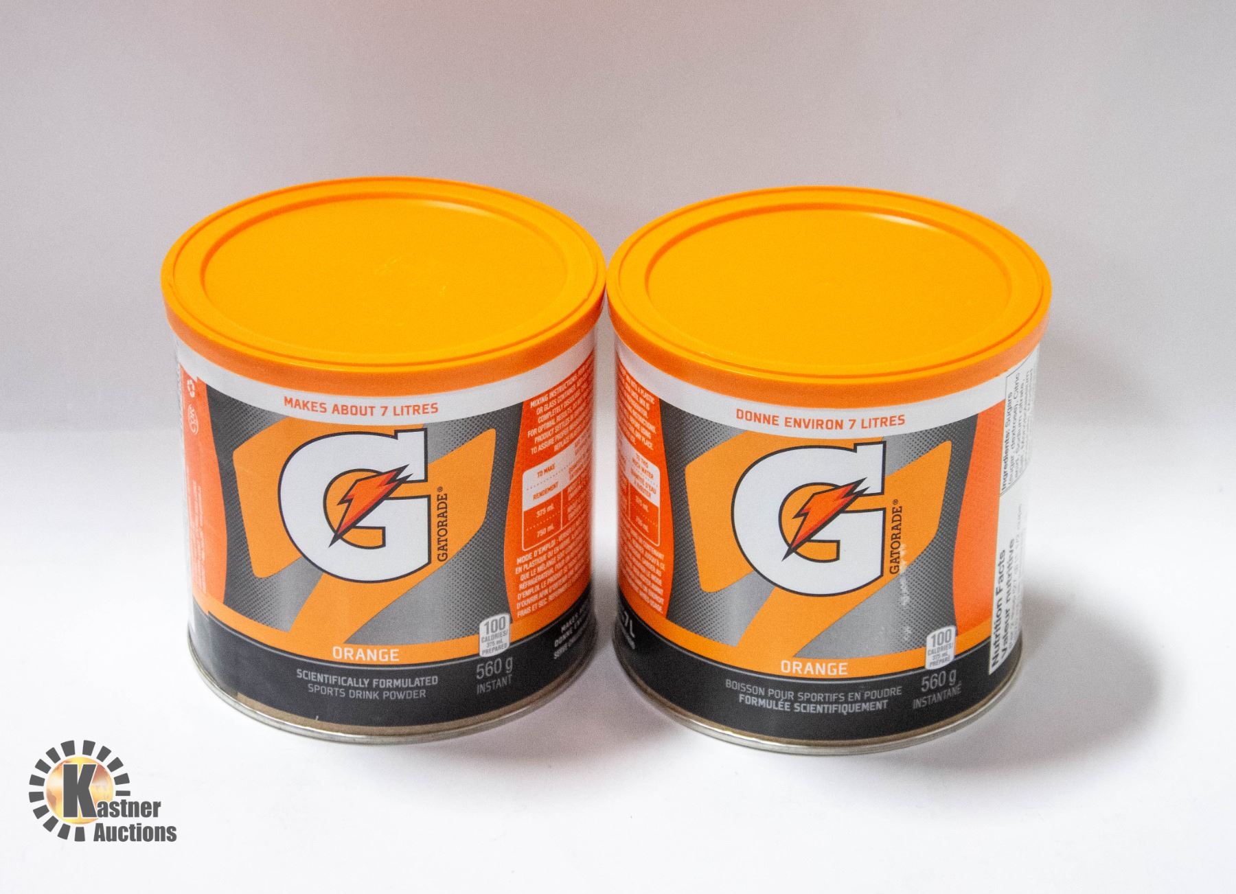 NEW 2 X 560G GATORADE ORANGE DRINK POWDER
