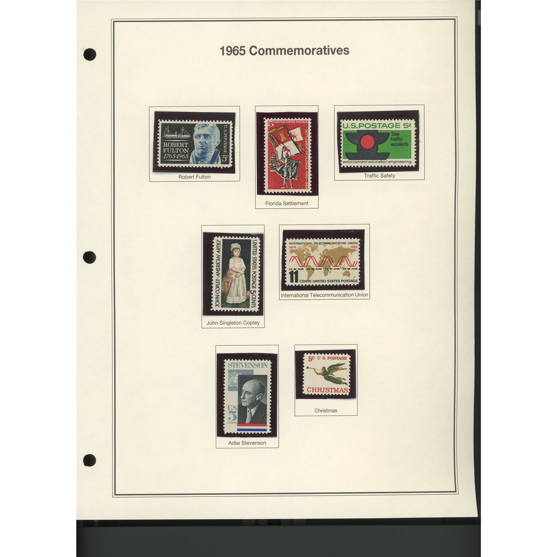 1965 United States Commemorative Stamp Set