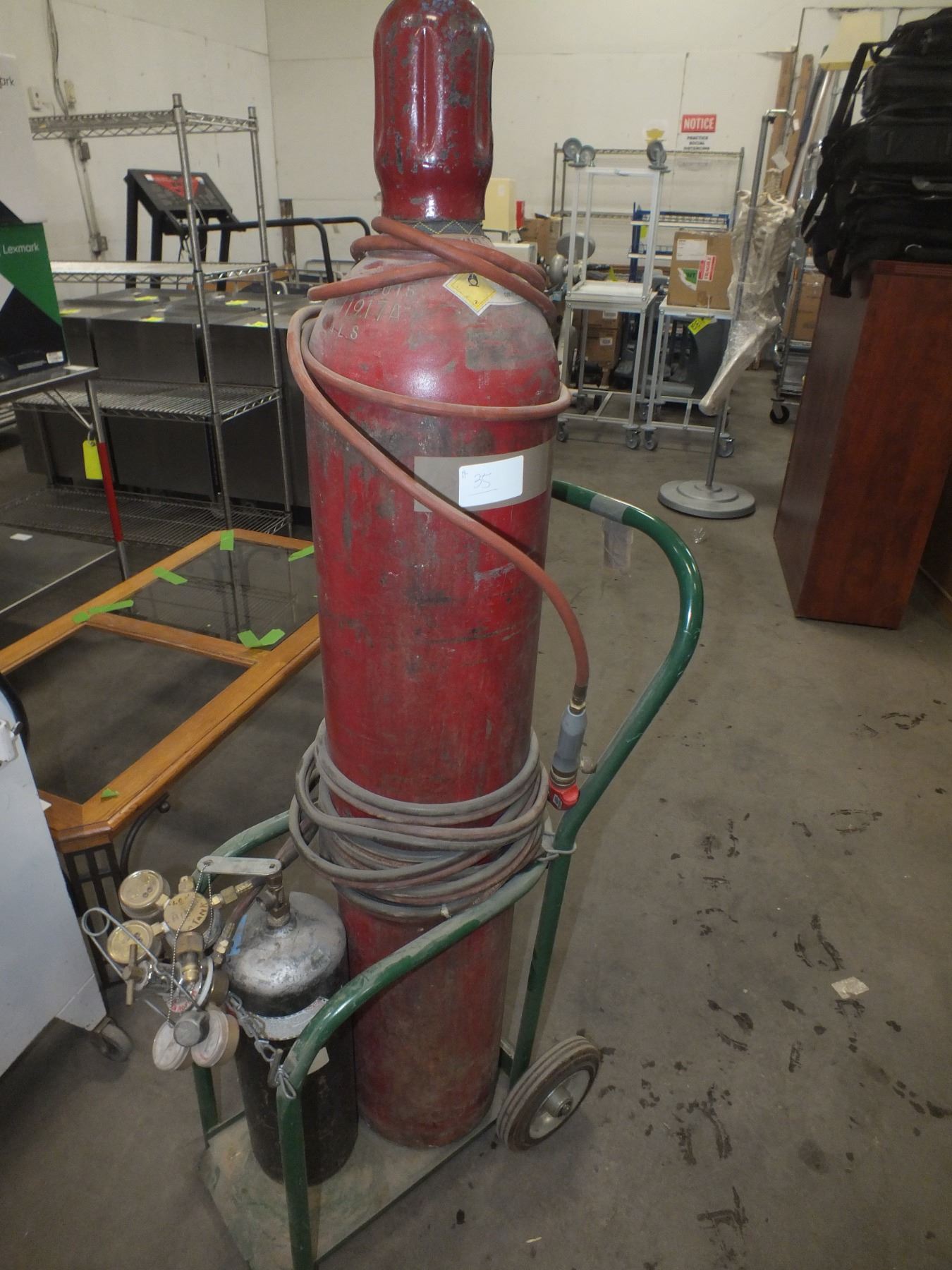 Acetylene Tank w/ Uniweld Torch