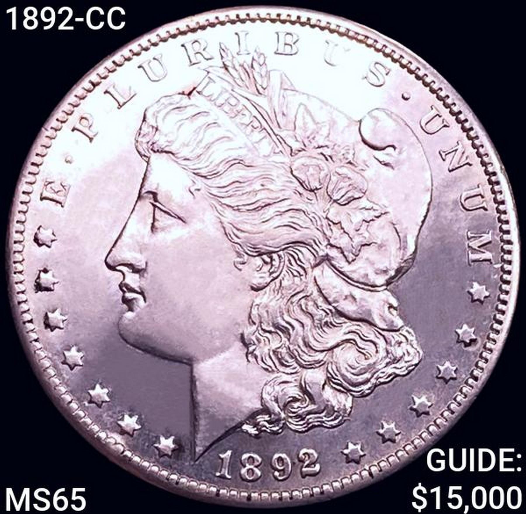 1892-CC Morgan Silver Dollar GEM BU
