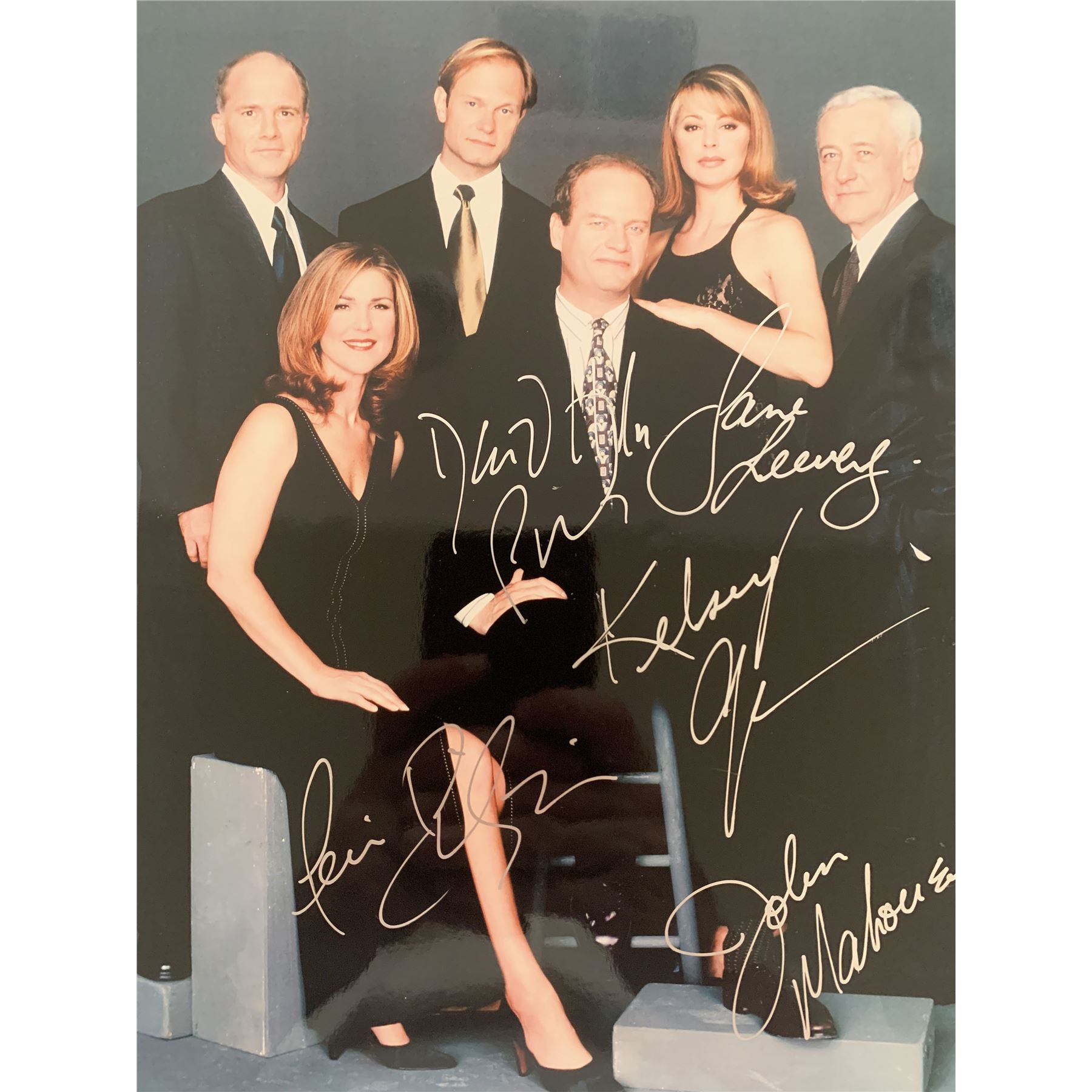 Frasier Cast Kelsey Grammer, Jane Leeves, David Hyde Pierce, Peri ...