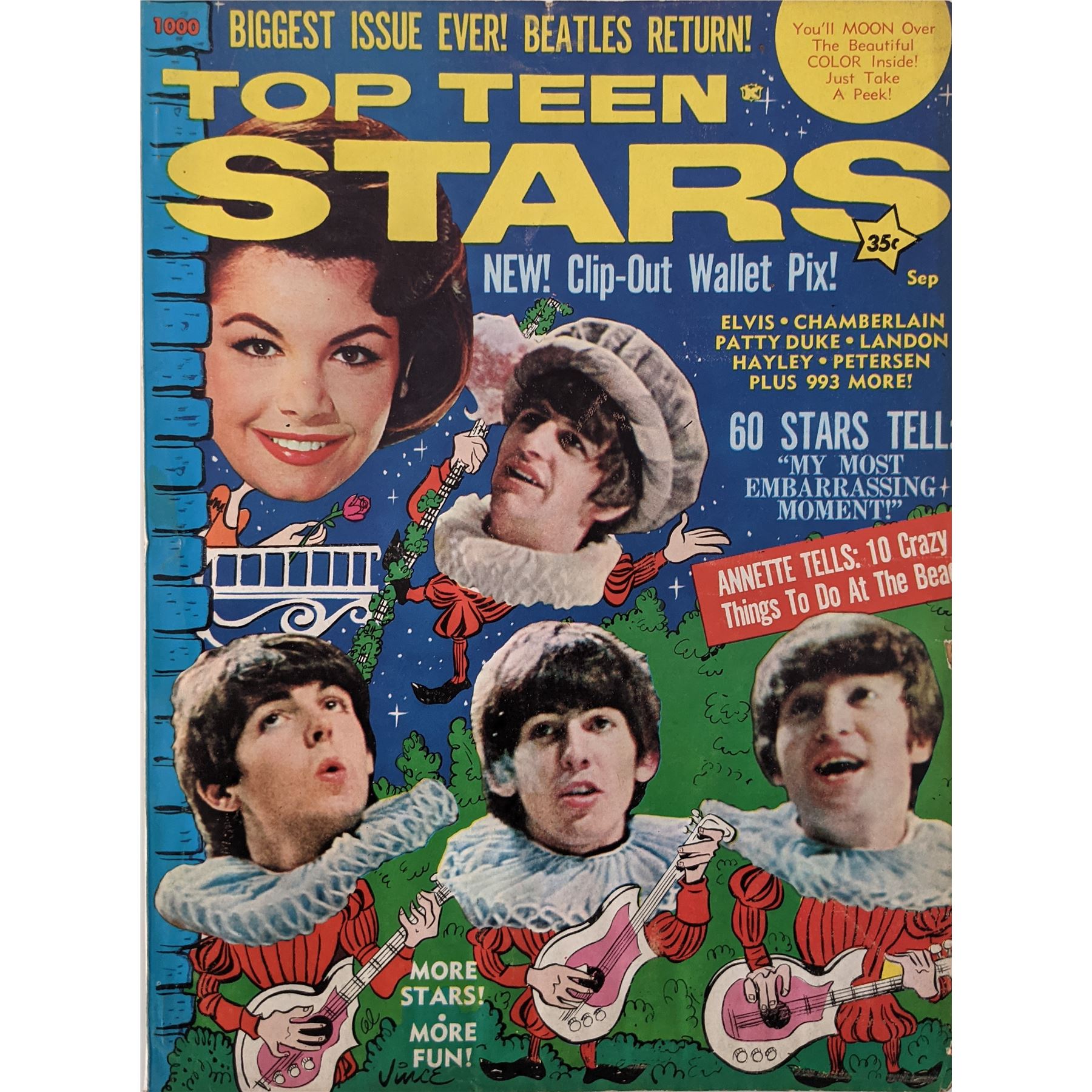 Beatles TOP TEEN STARS magazine September 1964 Issue