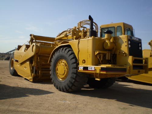 CATERPILLAR 633D MOTOR SCRAPER, s/n 25W00537: