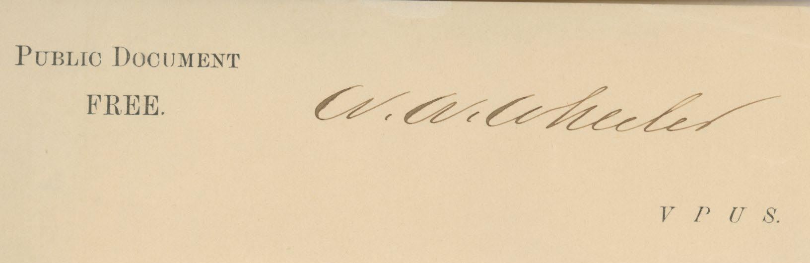 William M. Wheeler signature cut