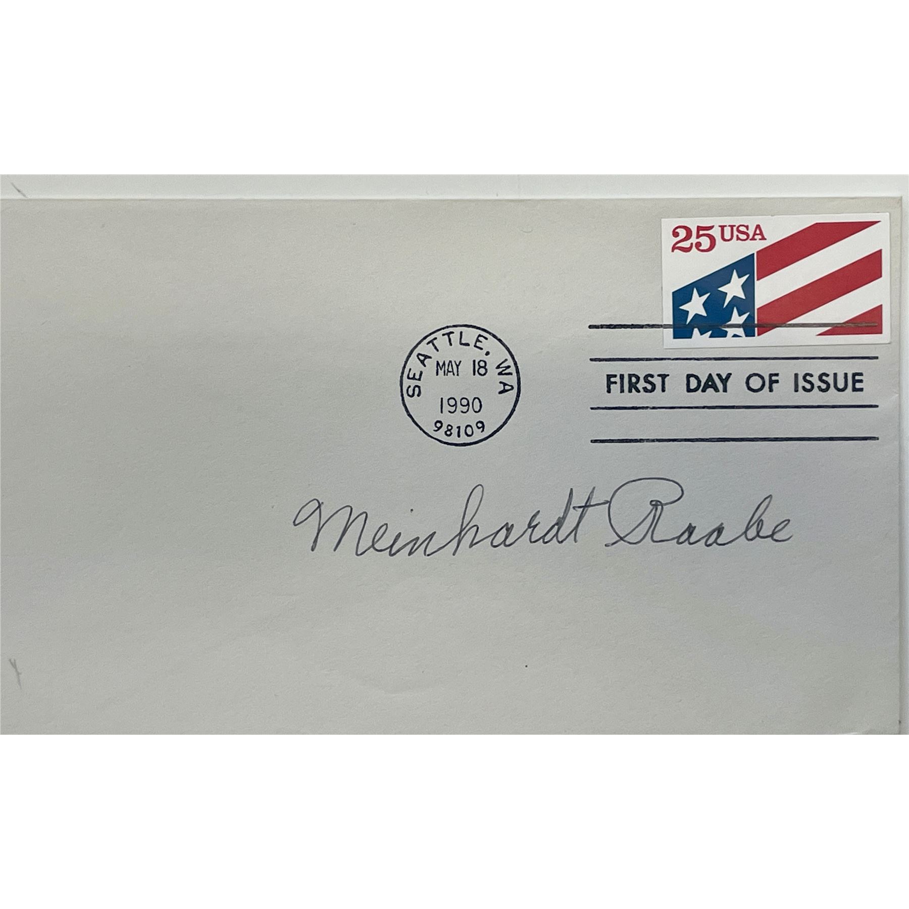 Meinhardt Raabe signed cover