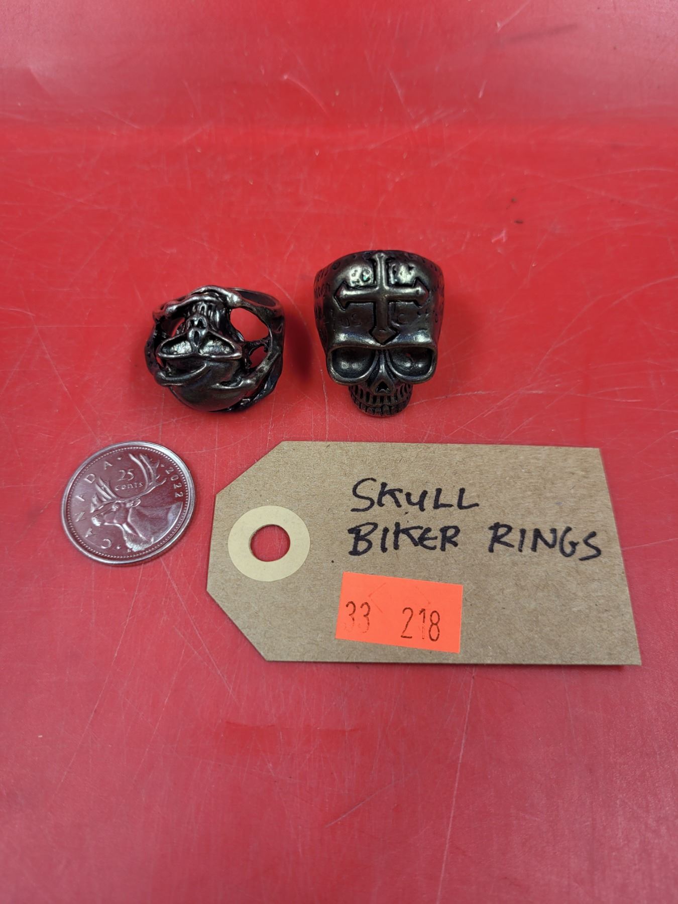 Skull Biker Rings