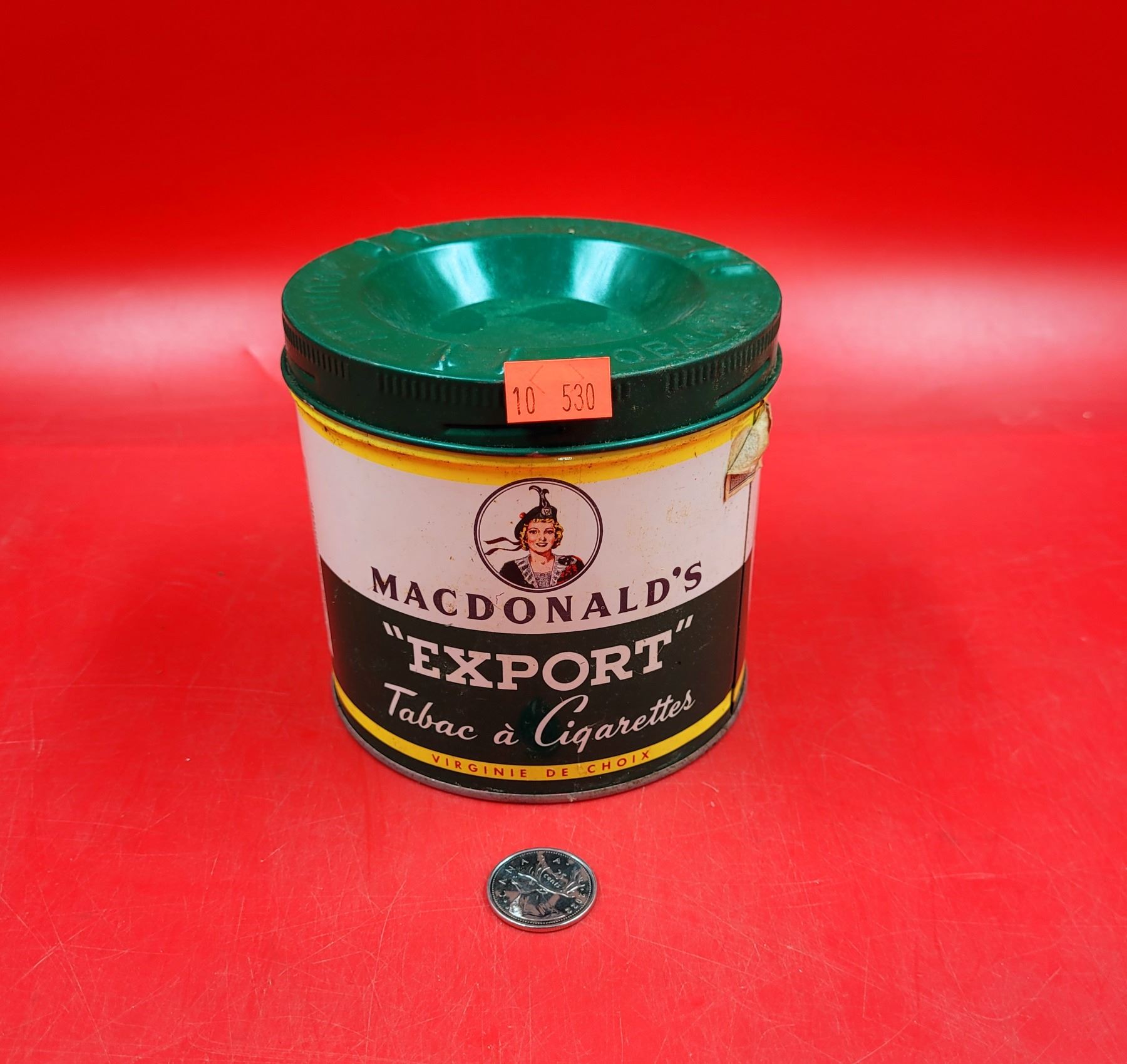 Rare Ashtray Top MacDonald's Tabac ἁ Cigarettes "Export" Cigarette ...