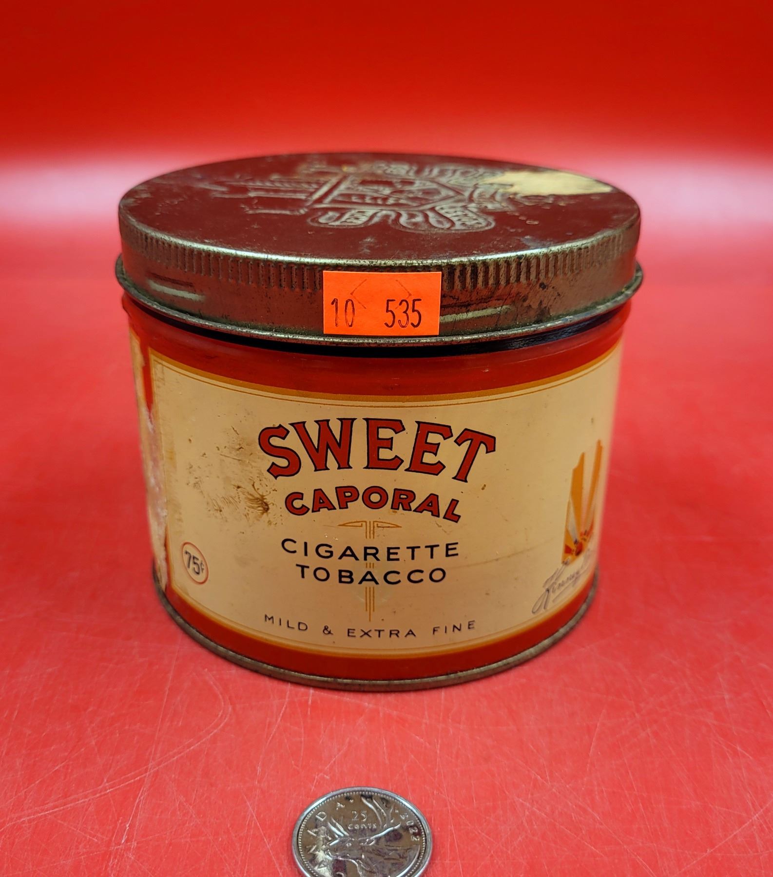 VTG Sweet Caporal Cigarette Tobacco Tin