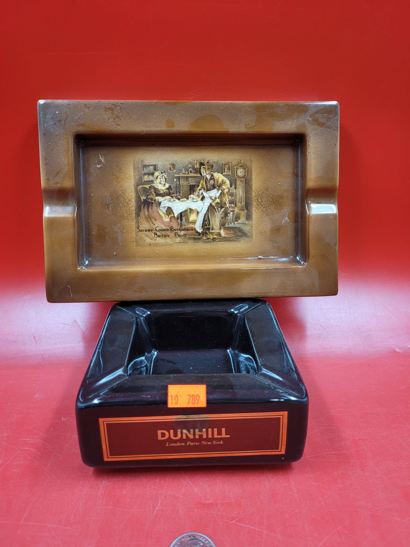 Seton Pottery England & Sairey Camp Entertains Betsy Prio Pottery Ashtrays