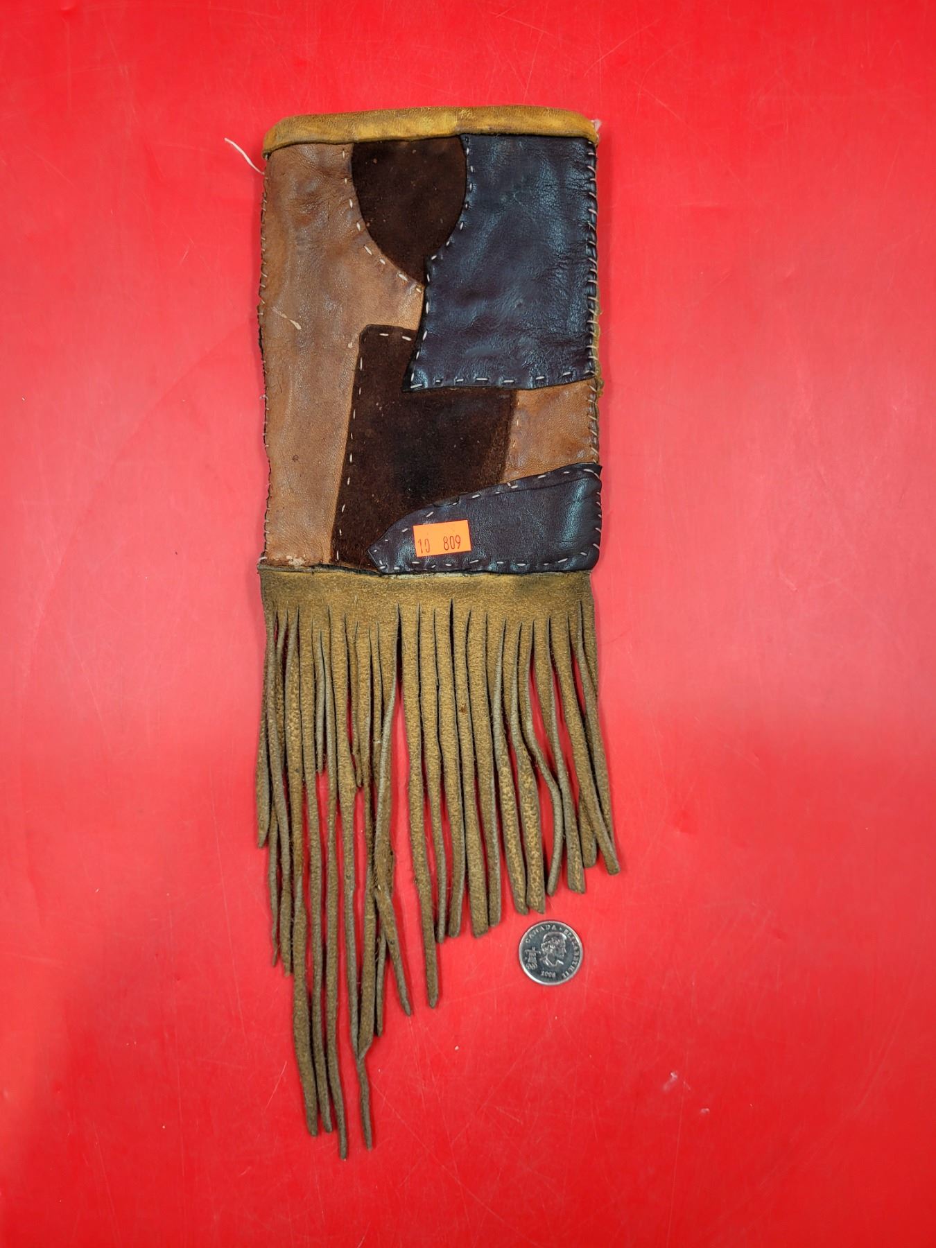 Antique Leather Native Tobacco Pouch