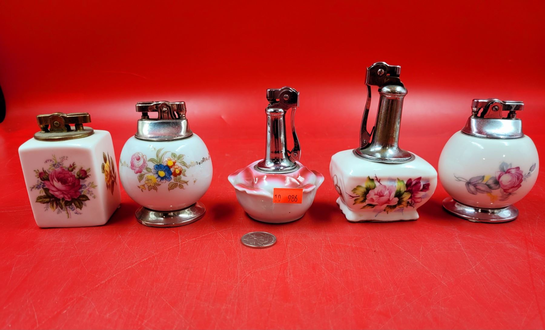 VTG Painted Ceramic Lighters