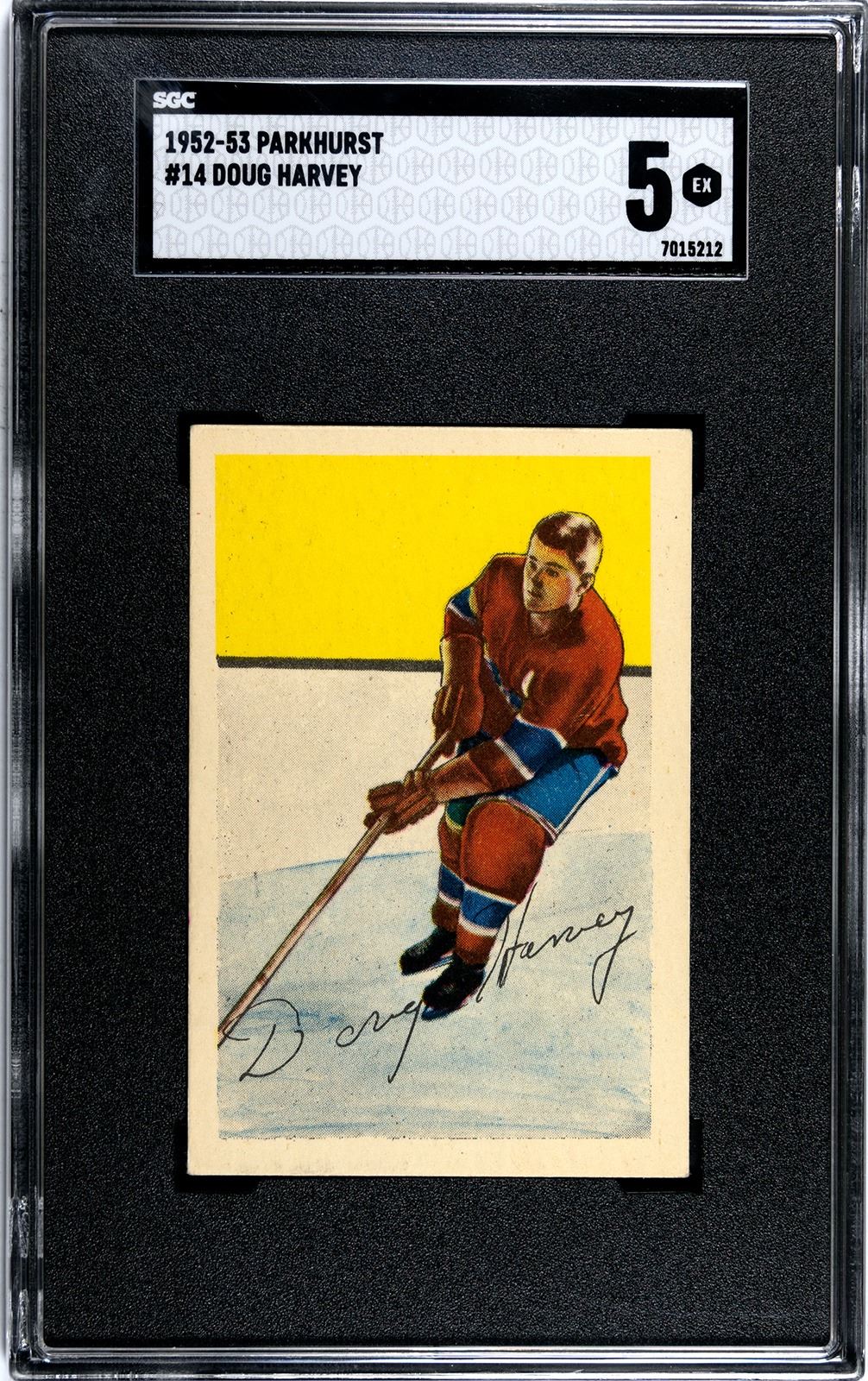 1952-53 Parkhurst #14 Doug Harvey (SGC 5)