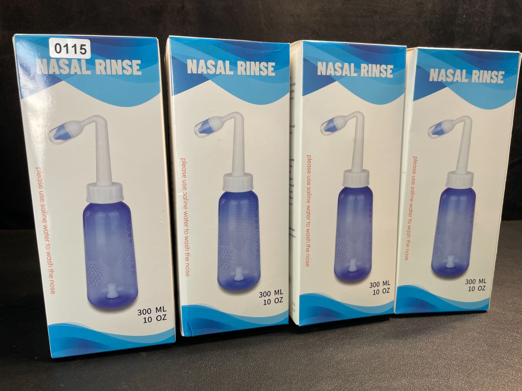 4 Nasal Rinse Bottles - 300ml - For Clearing Sinuses - New