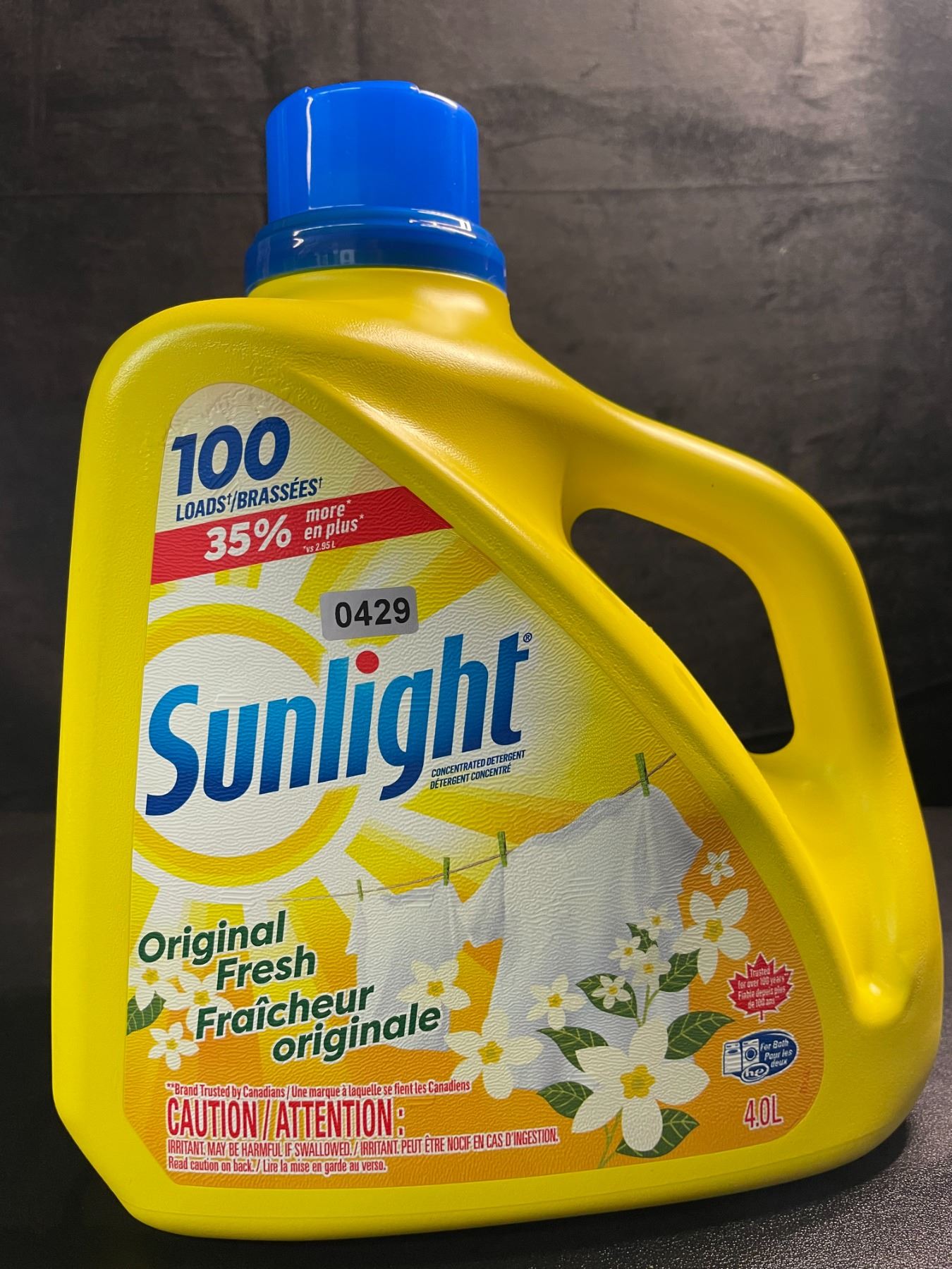 1 Large Bottle of Sunlight Original Fresh Liquid Laundry Detergent - 4 ...