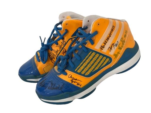 UCLA women's basketball team signed basketball shoes