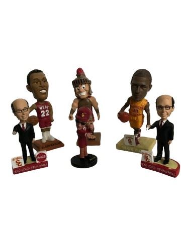 Lot of 6 USC bobbleheads