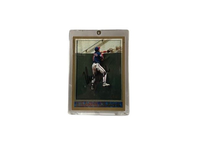 Orlando Merced Toronto Blue Jays Signed Topps Card