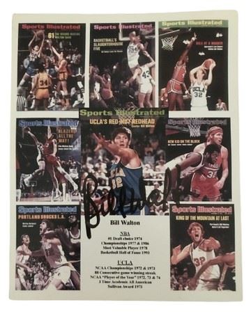 Bill Walton Sports Illustrated Signed Covers Collage