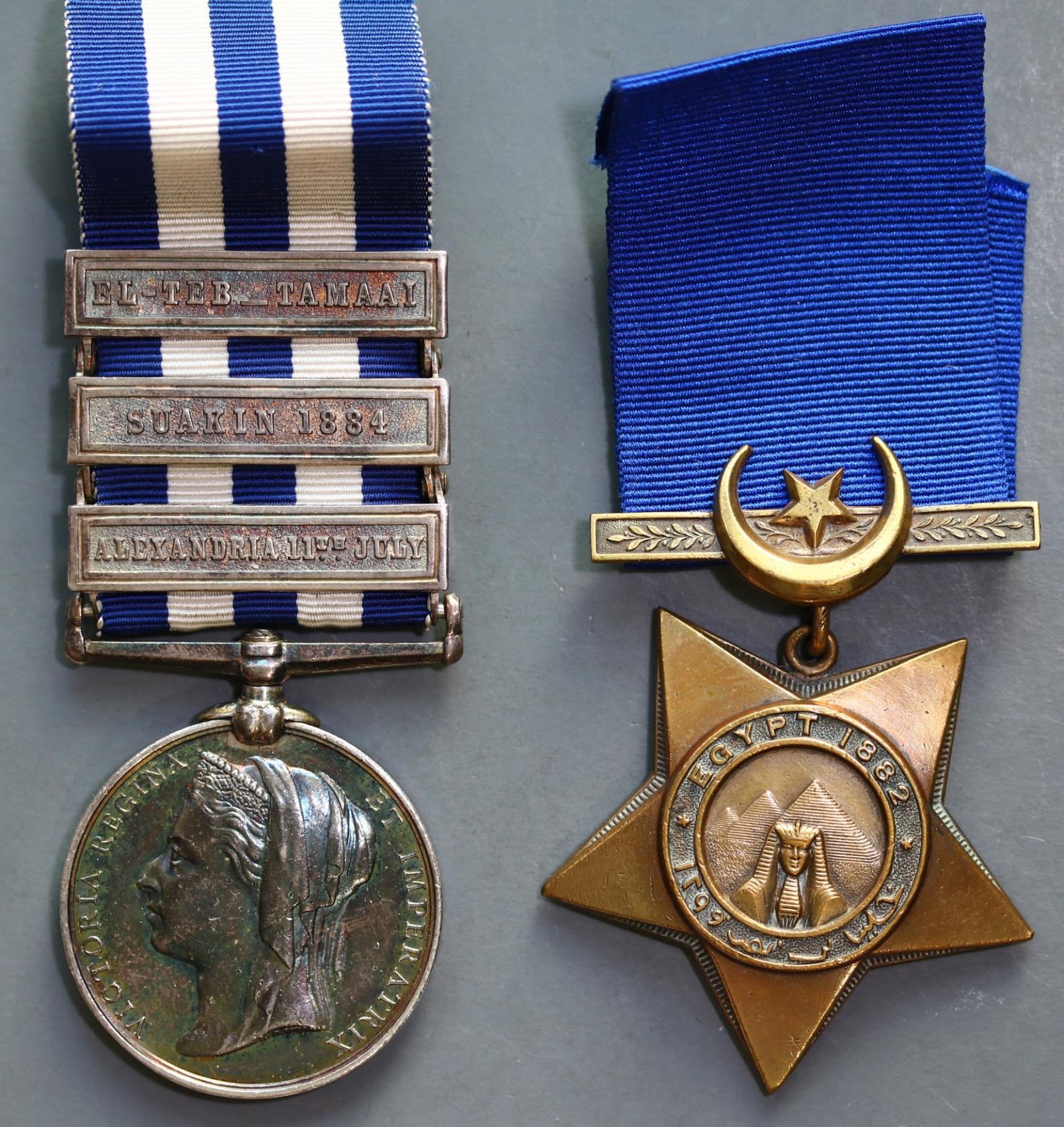 Militaria Medal; Victorian Egypt 1882-88 Campaign Medal Pairing to ''J ...