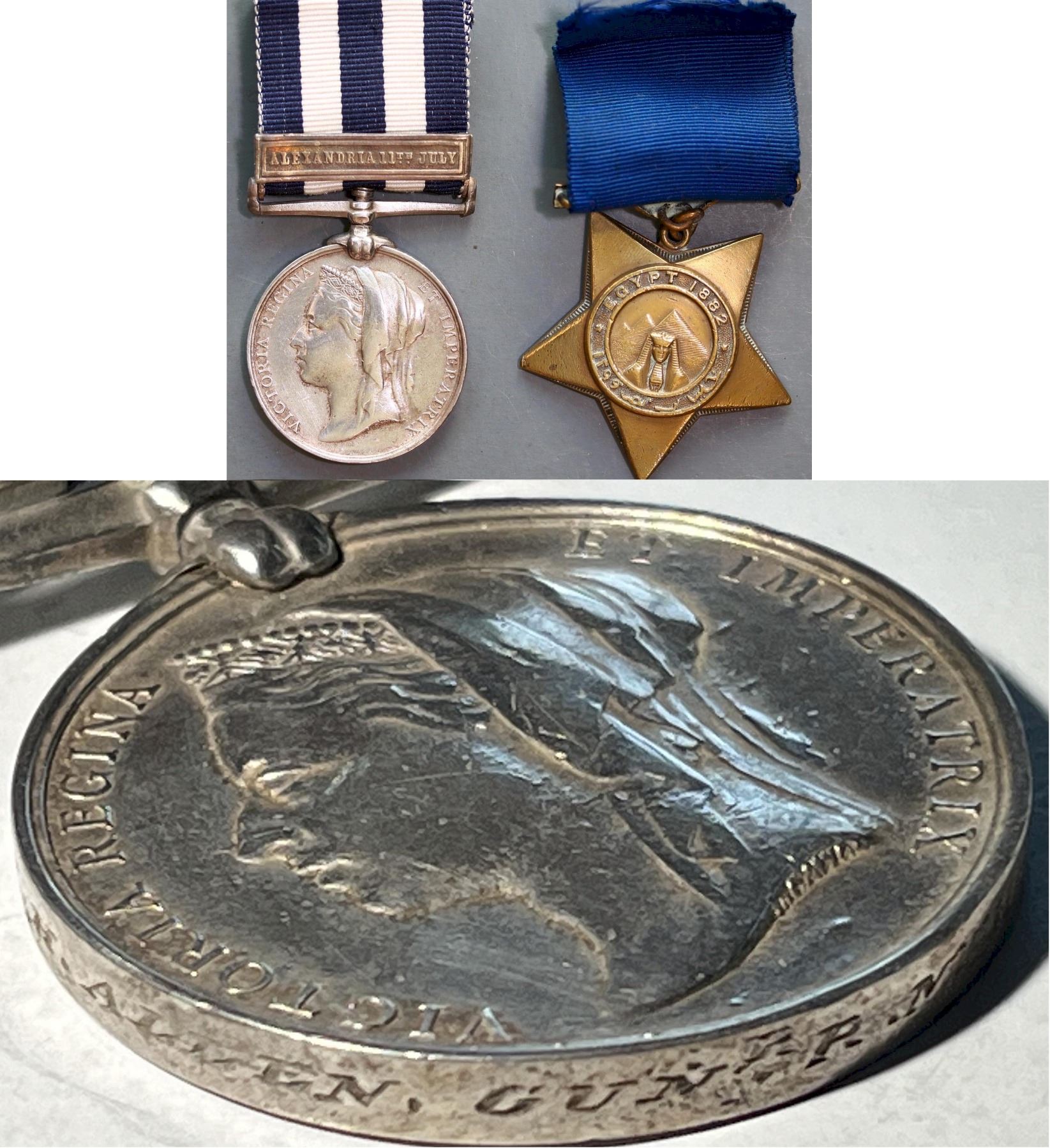 Militaria Medal; Victorian Egypt 1882-88 Campaign Medal Pairing to ''J ...