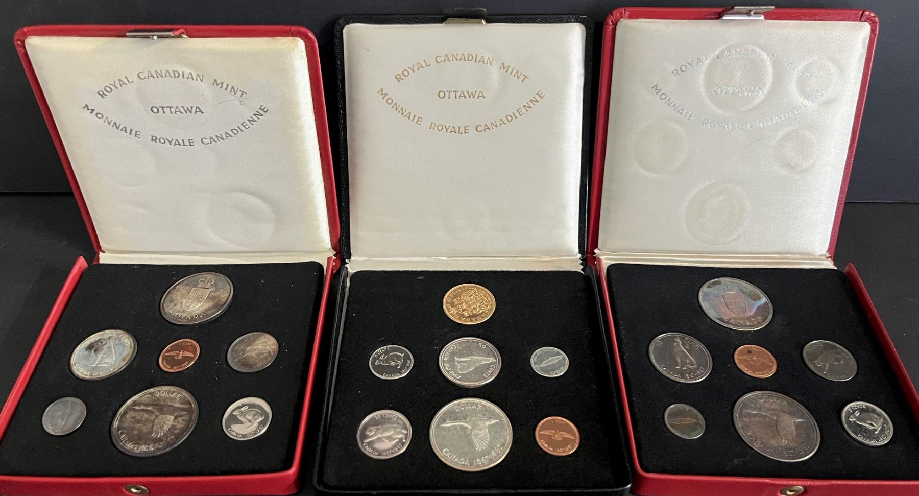 1867-1967 Commemorative Sets; Includes a 1967 set with the $20 Gold ...