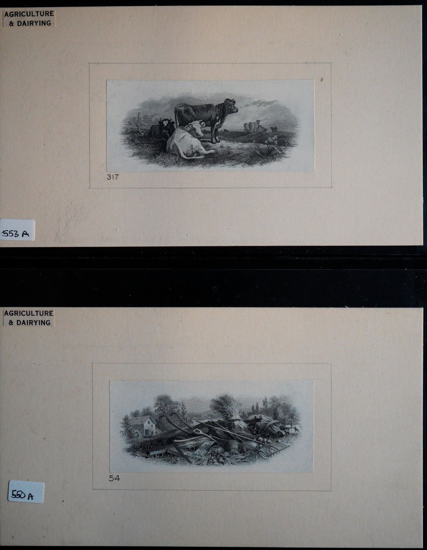 Vignettes; The Dominion Bank of Canada themed vignettes. Lot of 12 ...