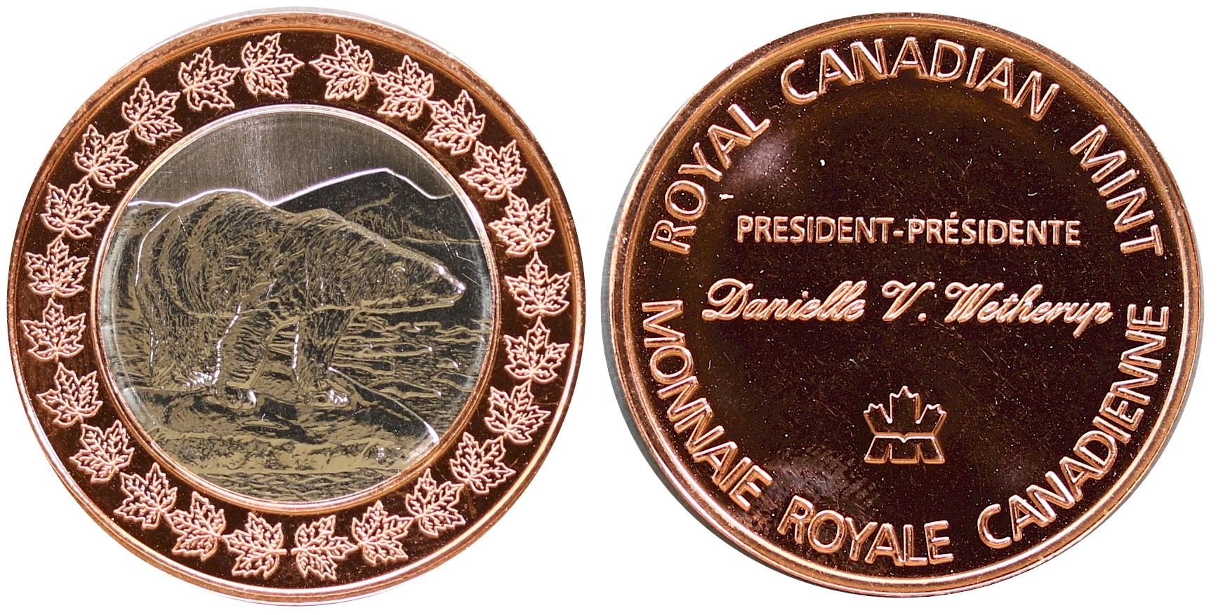 Tokens; Royal Canadian Ming Commemorative $2 Piedfort type issue to ...