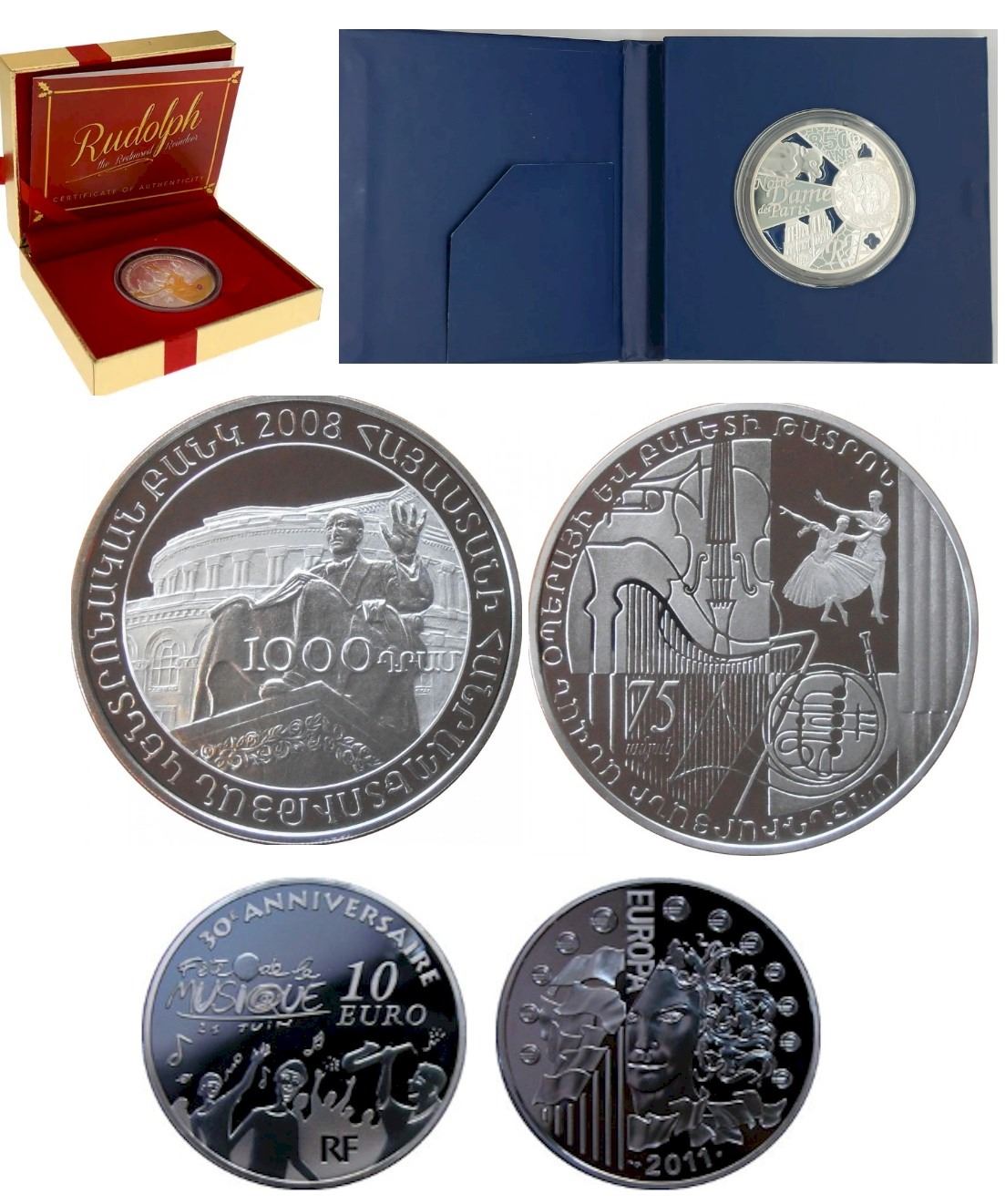 World Mint lot; Armenia 2008 1000 dram 75th Anniversary - Foundation of ...