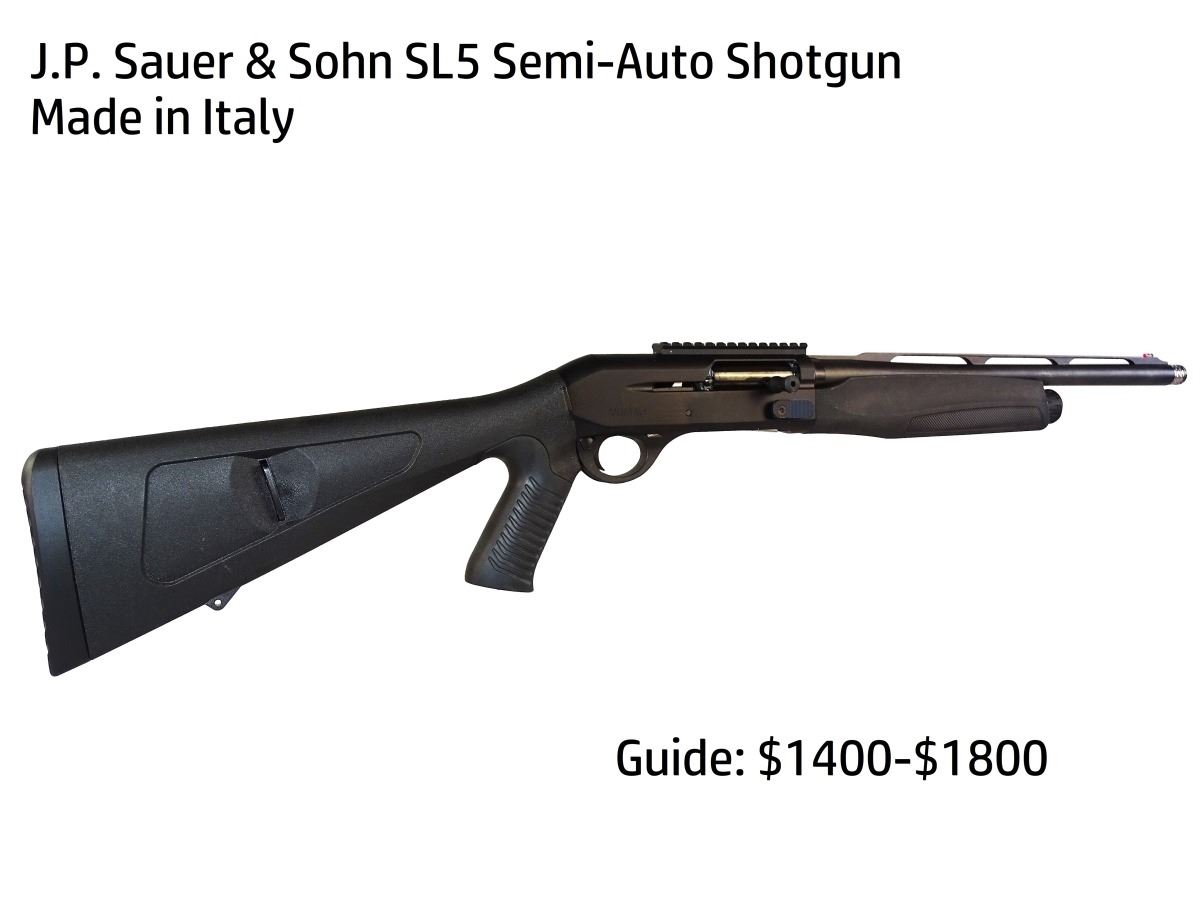 J.P. Sauer & Sohn SL5 Pistol Grip Pump Action Shot