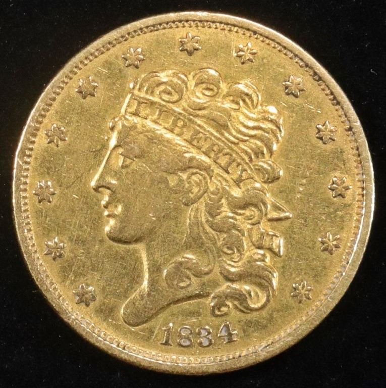 1834 $5 GOLD CLASSIC HEAD PLAIN 4 AU