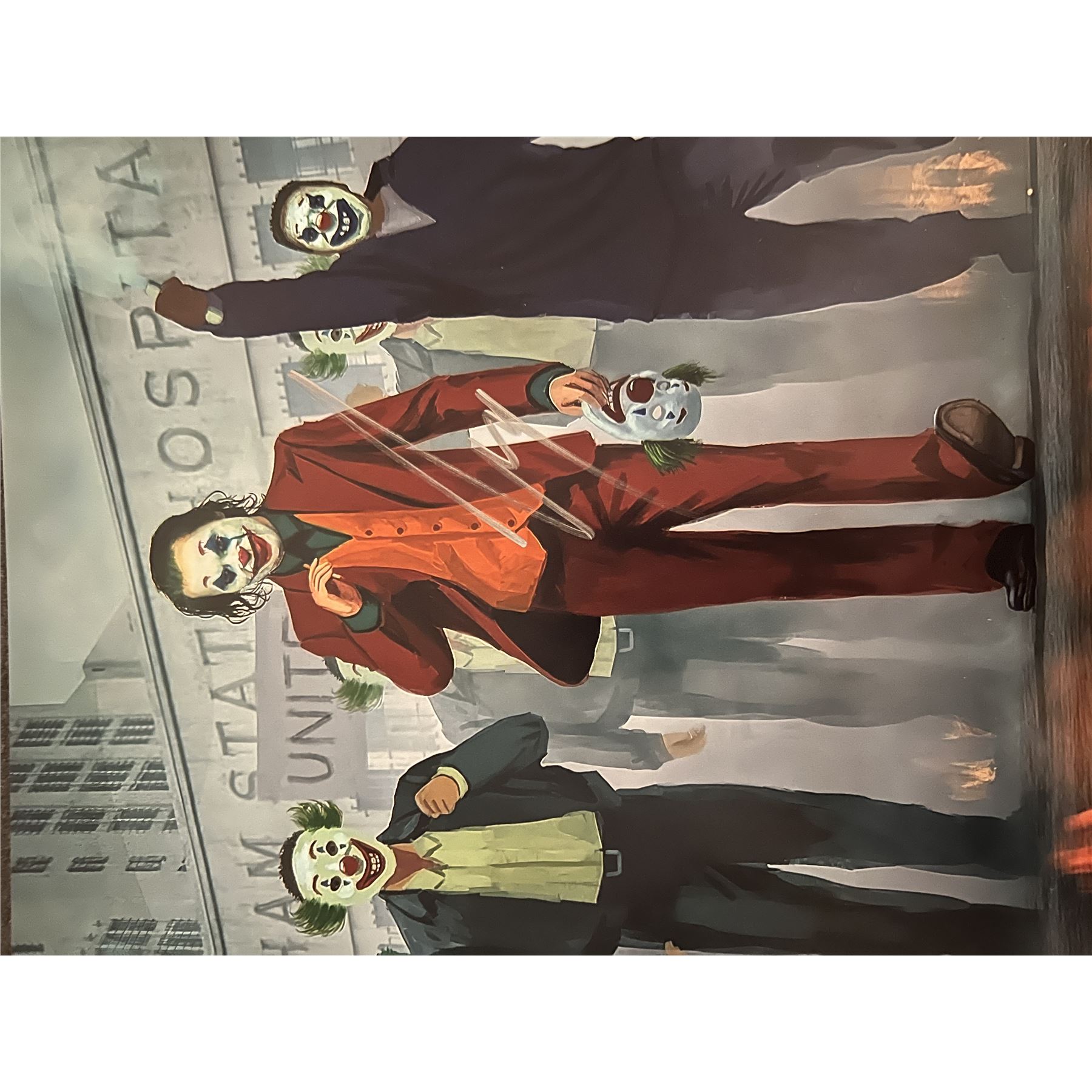 The Joker Joaquin Phoenix signed movie photo