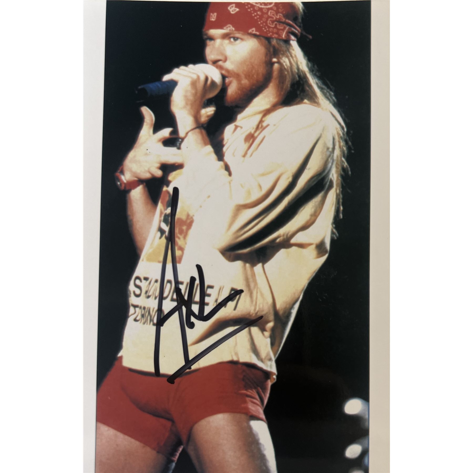 Guns N' Roses Axl Rose signed photo