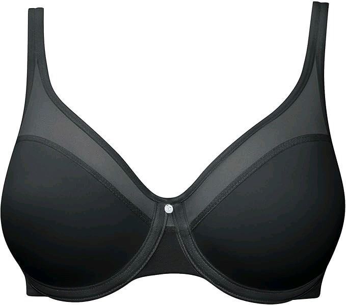 Wonderbra Womens Comfort-U Design Full-Support Underwire Bra Black 38C Us