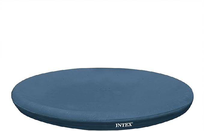 Intex 28020E Intex 8-Foot Round Easy Set Pool Cover With Rope Tie And ...