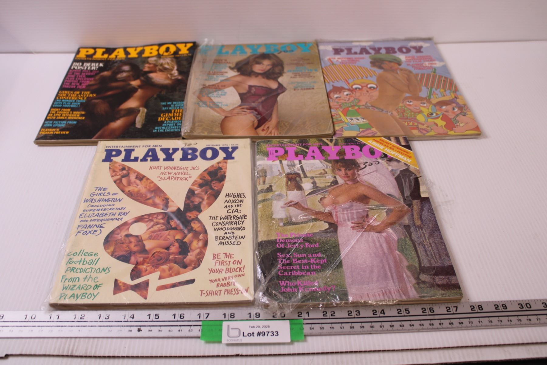 (5) Playboy Adult Magazines - 1980's & 1990's Editions - Bodnarus Auctioneering