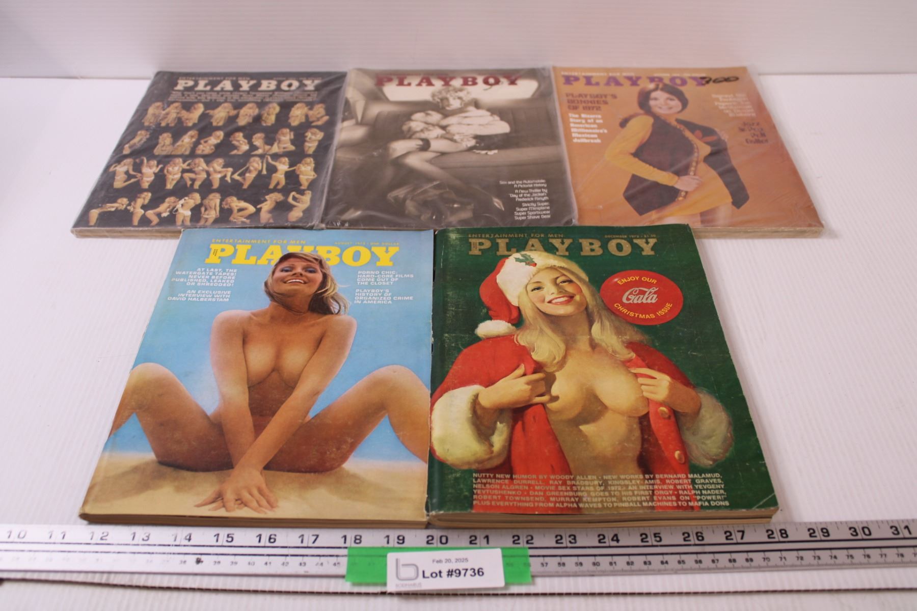 (5) Playboy Adult Magazines - 1970's Editions - Bodnarus Auctioneering