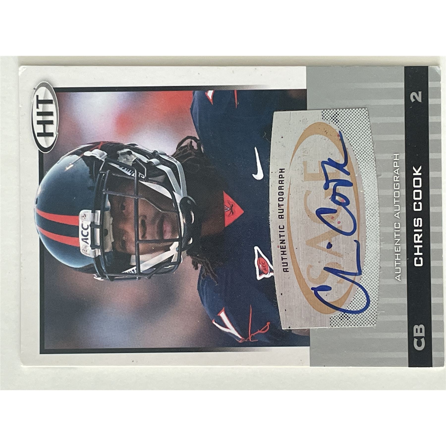 Chris Cook signed autograph card