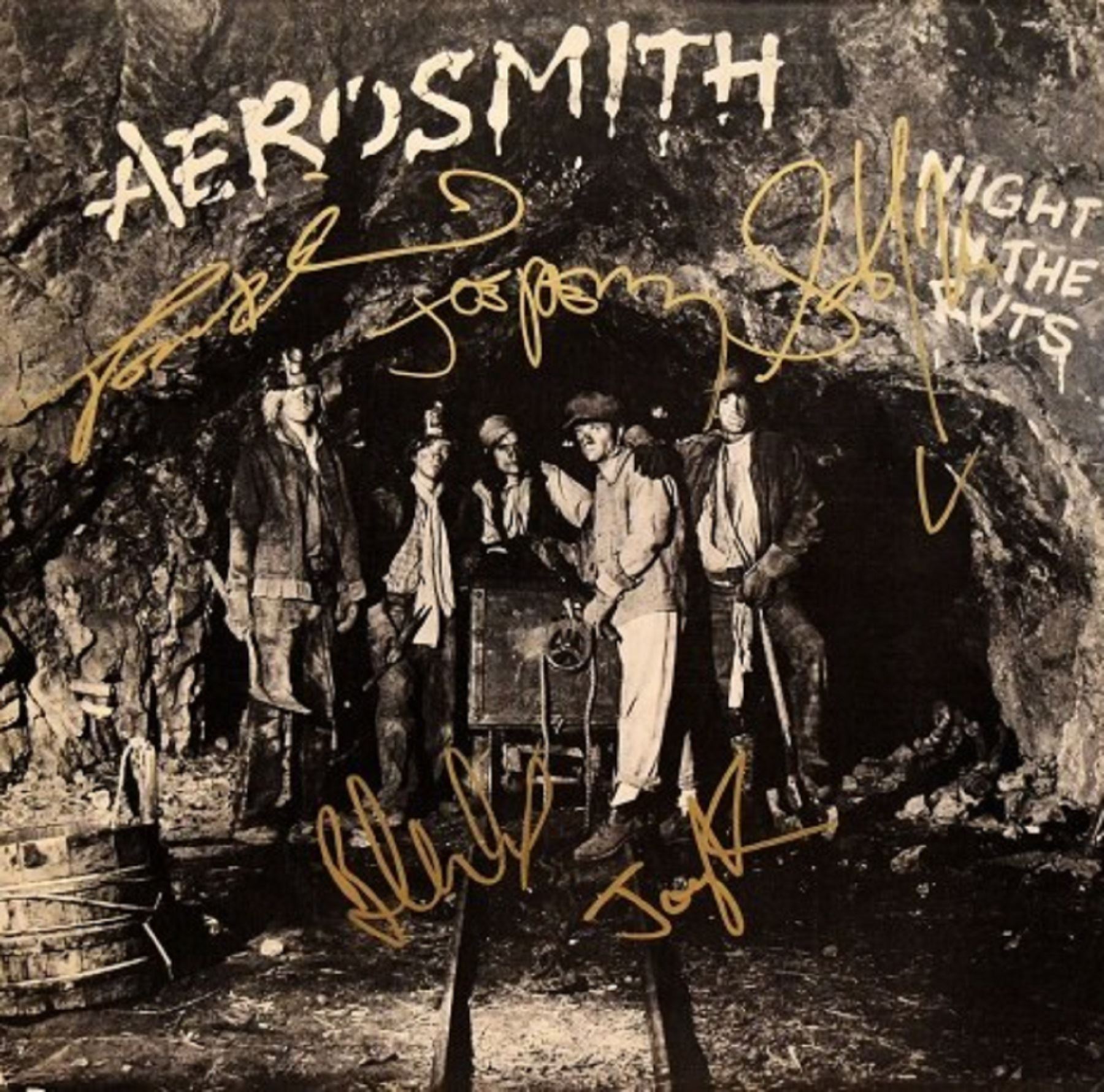 Aerosmith signed Night In The Ruts album