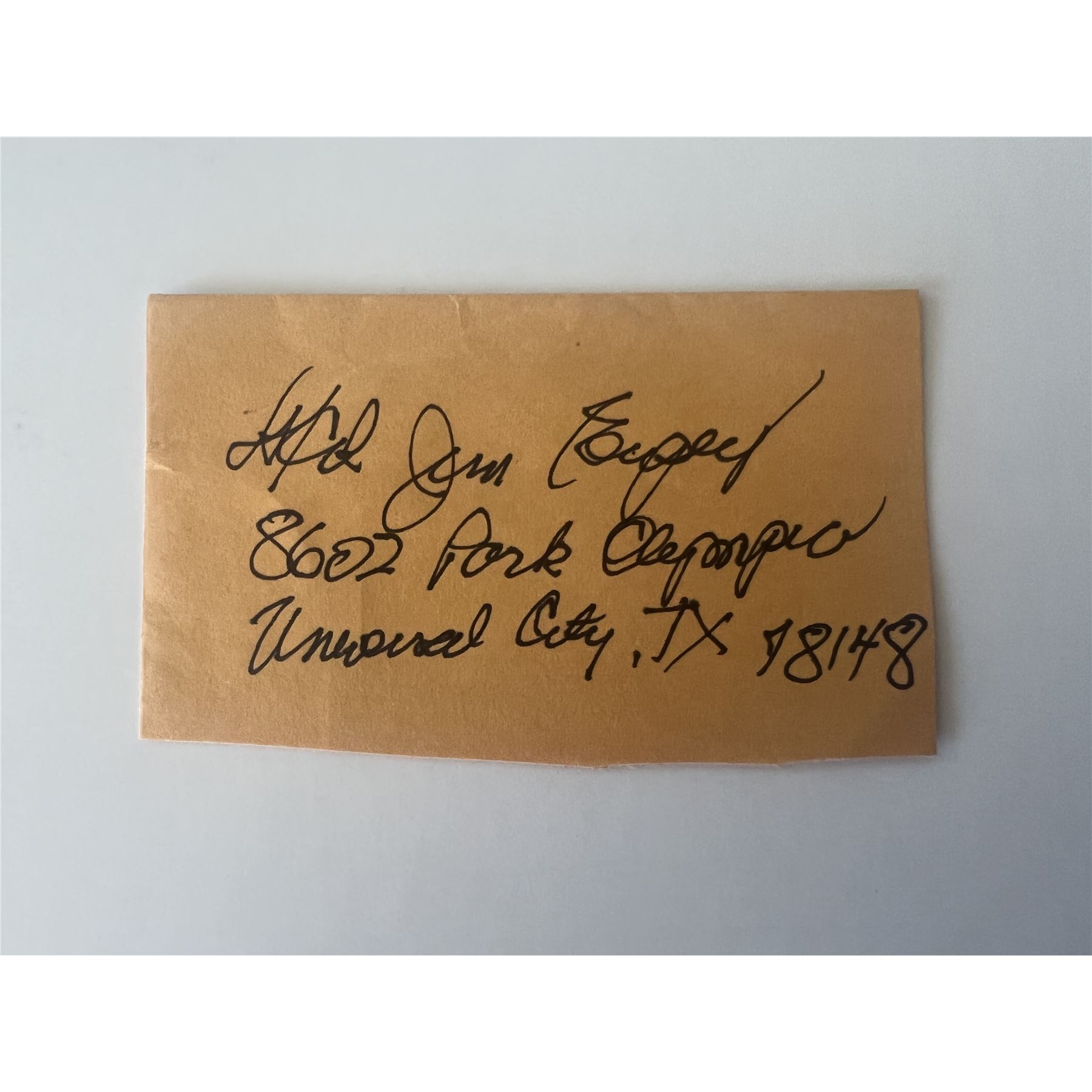 WWII pilot original signature