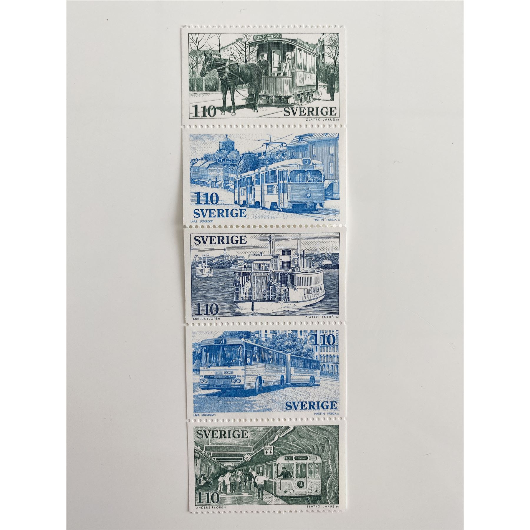 Sports Greats Sweden stamp set