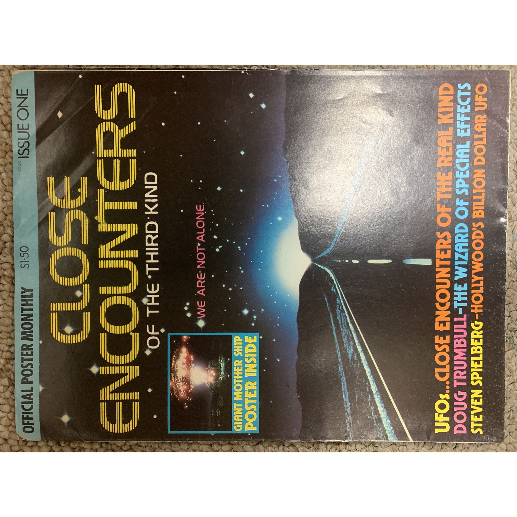 Close Encounters unsigned magazine poster